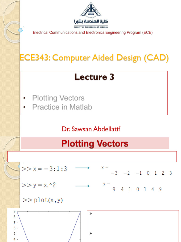CAD Lect3 Matlab VectorsP2 Practice | PDF | Cartesian Coordinate System ...