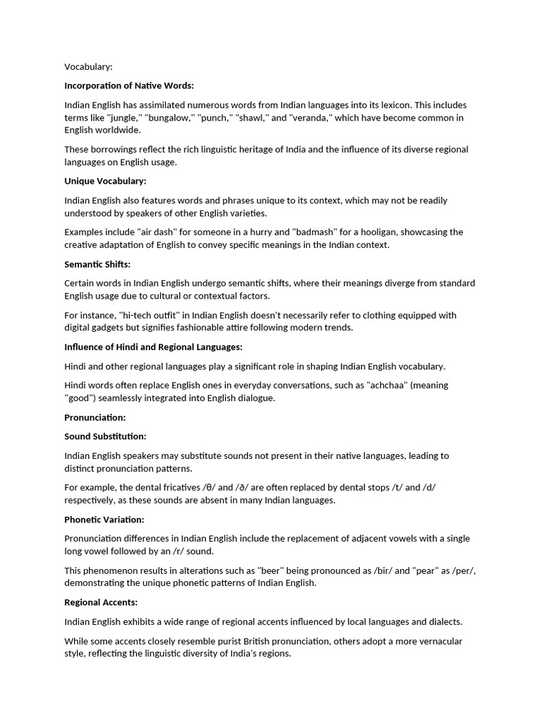 Indian English | PDF