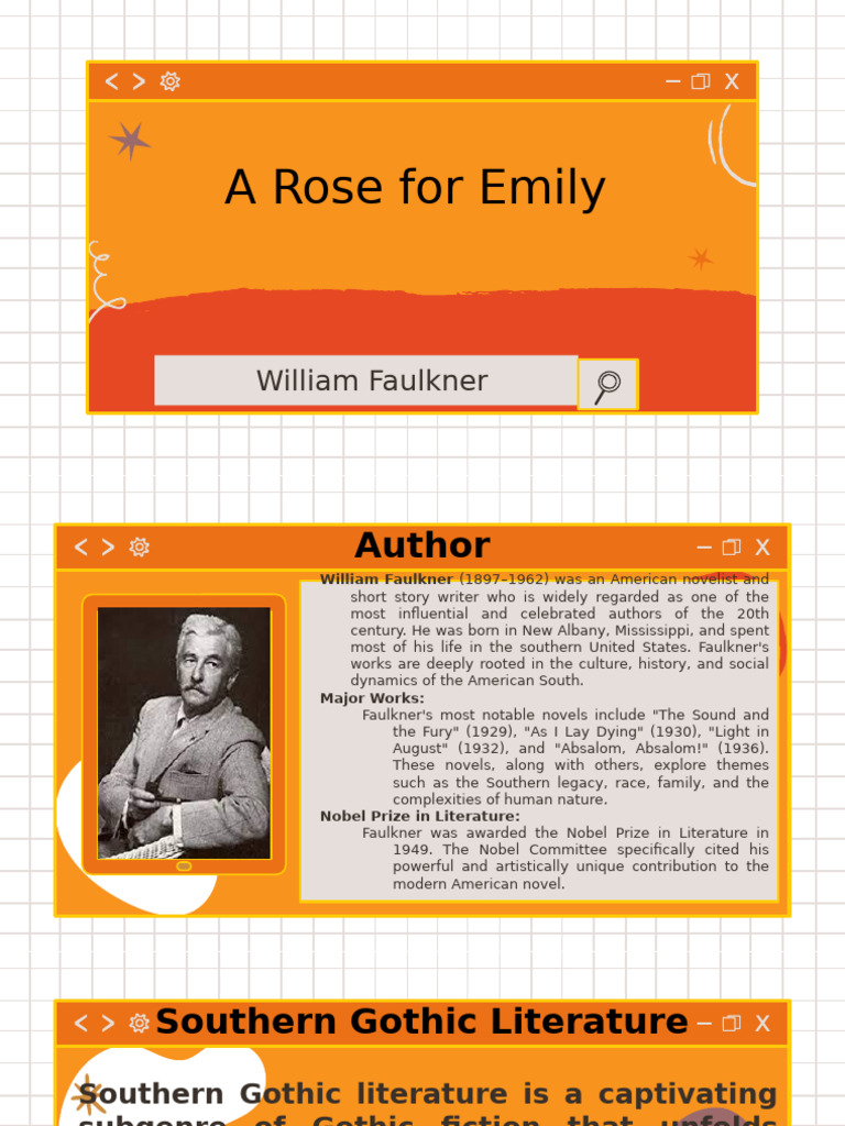 A Rose For Emily | PDF | William Faulkner