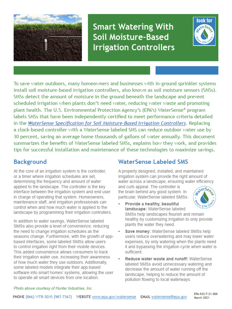 Ws Outdoor Products Sms - Mini Report | PDF | Irrigation