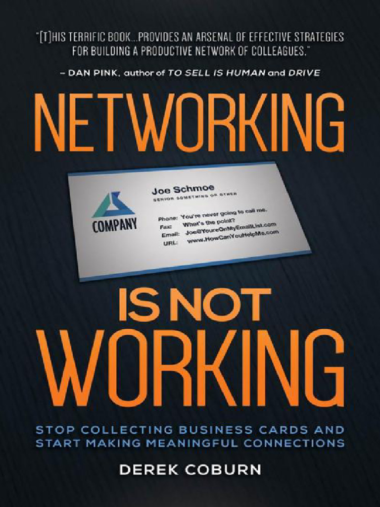 Networking Is Not Working Stop Collecting Business Cards and Start ...