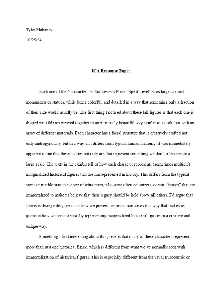 Tyler Mahaney ICAanalysis | PDF