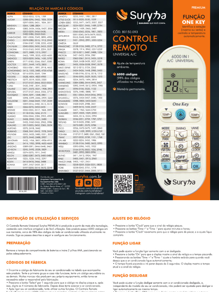 Manual Controle Universal | PDF