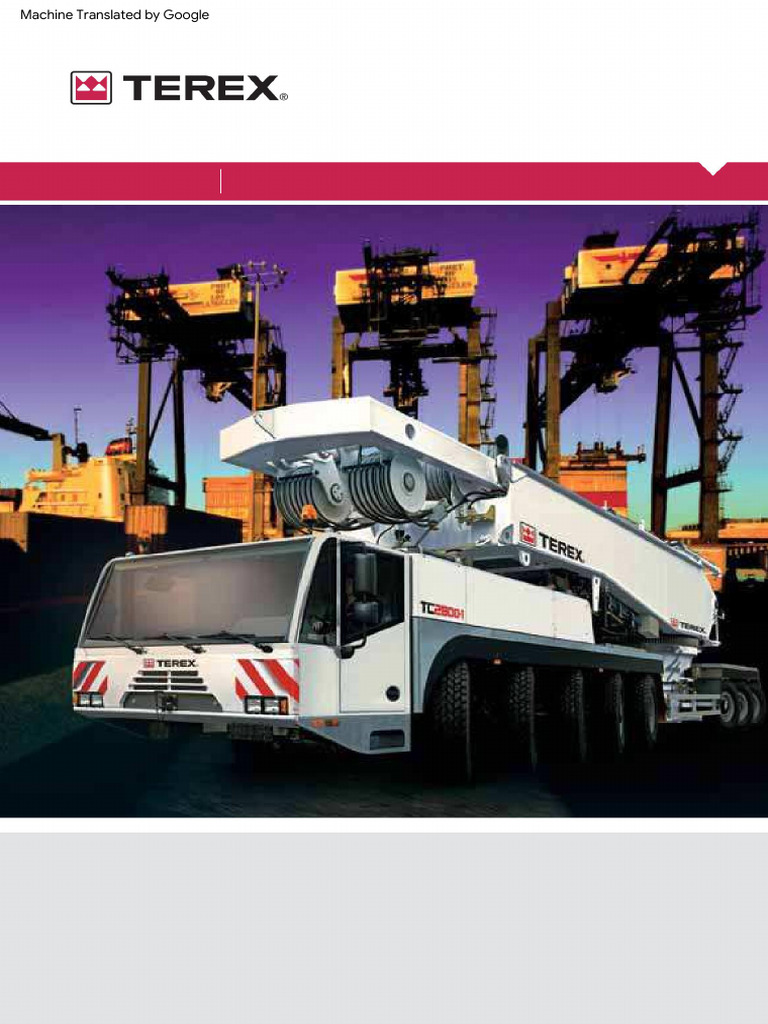 Tc2800 Ficha Tecnica Portugues | PDF | Guindaste (máquina)