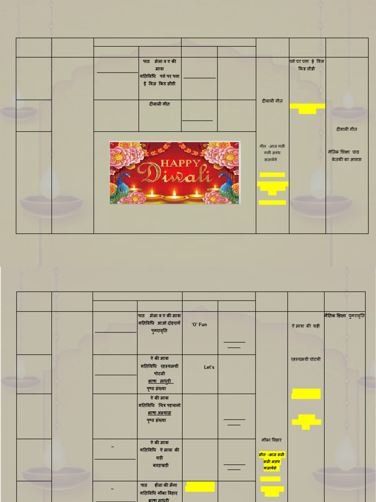 Grade 1 Weekly Activity Planner | PDF
