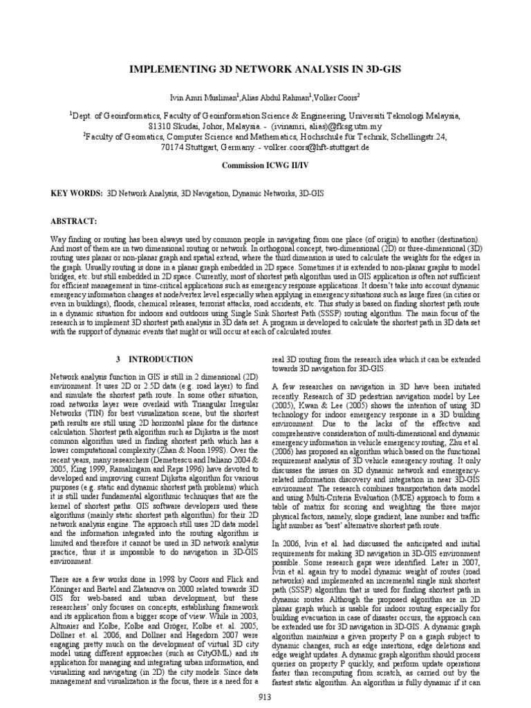 3D Network Analysis | PDF