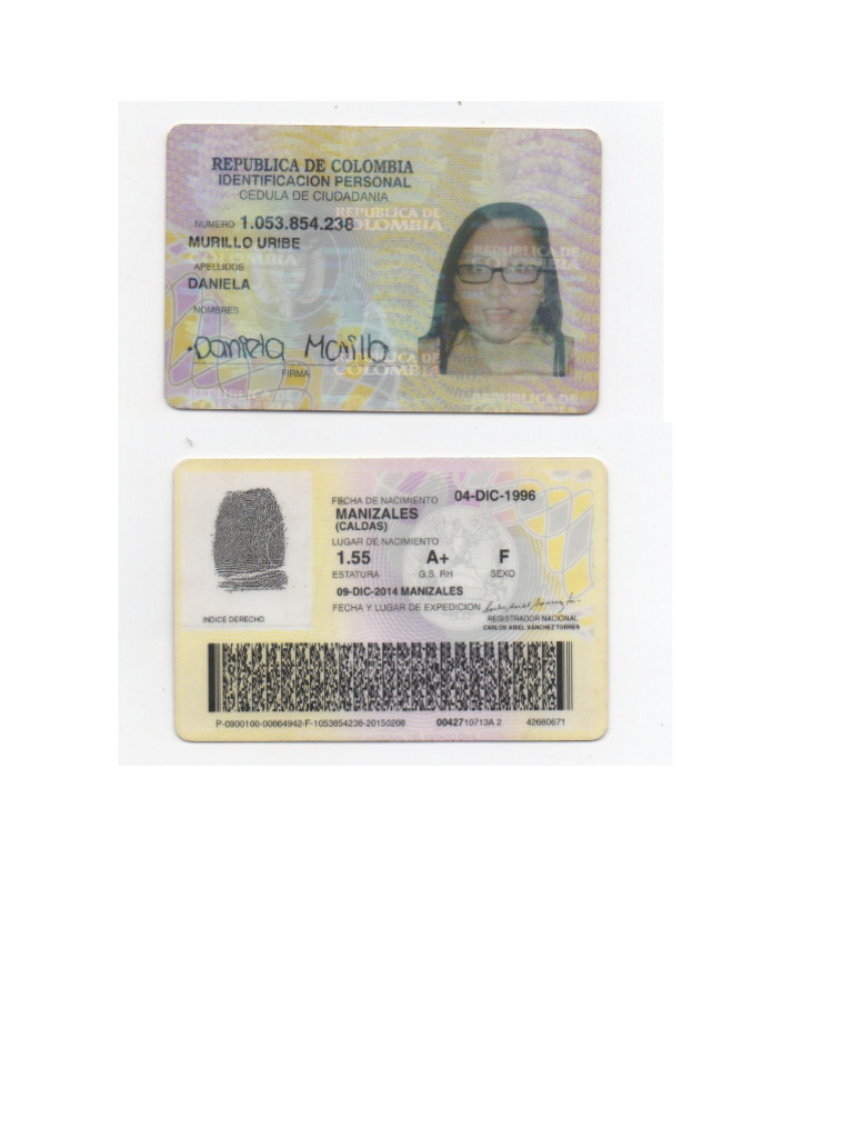 Cedula de Ciudadania | PDF