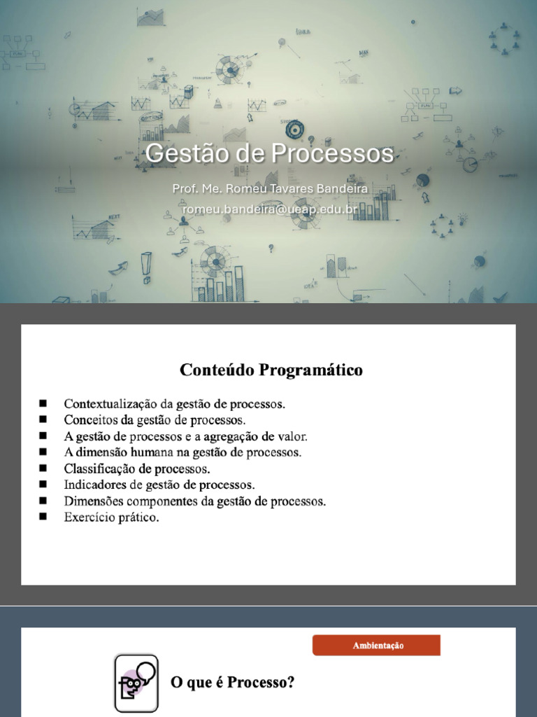 Aula II - Gestão de Processos | PDF | Negócios | Ciências Sociais