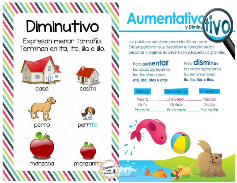 diminutivo y aumentativo | PDF