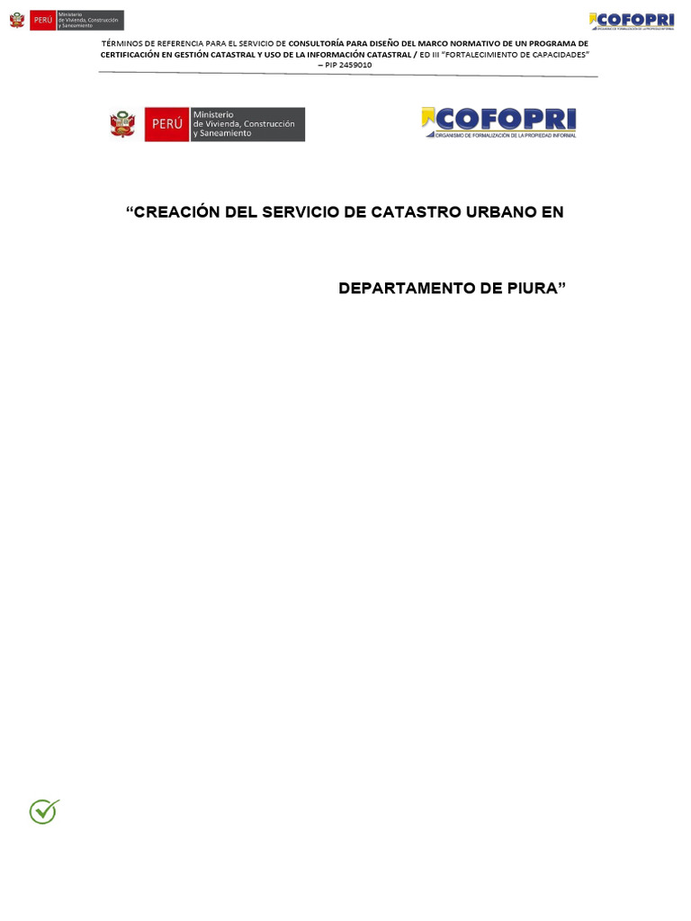TDRFase 1 Diseno - Marco Normativo - 20240814 - 155250 - 273 | PDF | Banco Internacional de ...