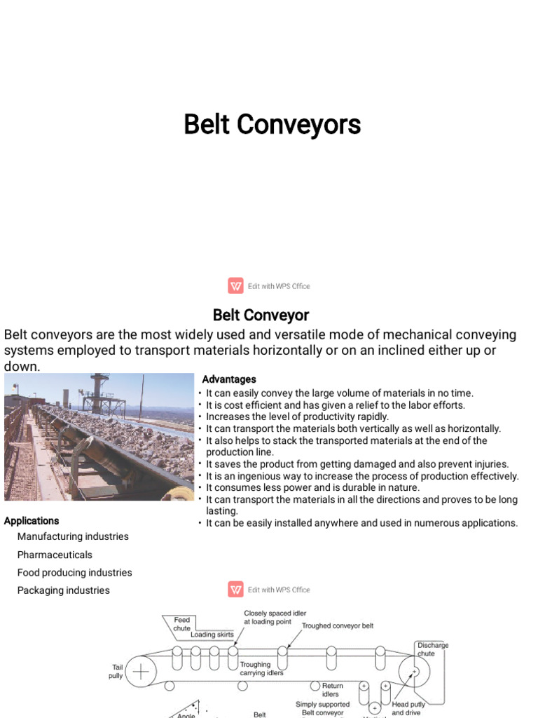Belt Conveyor | PDF | Belt (Mechanical) | Friction