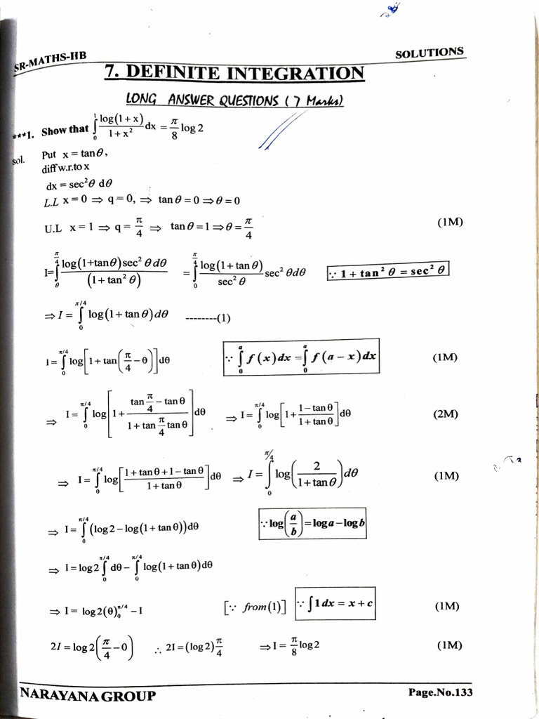 Definite Integration | PDF