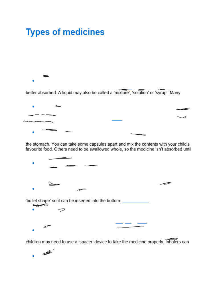 Types of Medicines | PDF | Tablet (Pharmacy) | Topical Medication