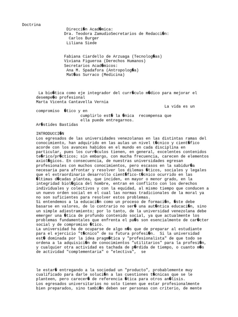 Bioet Eje Integrad Cuuric Medico | PDF | Moralidad | Conocimiento