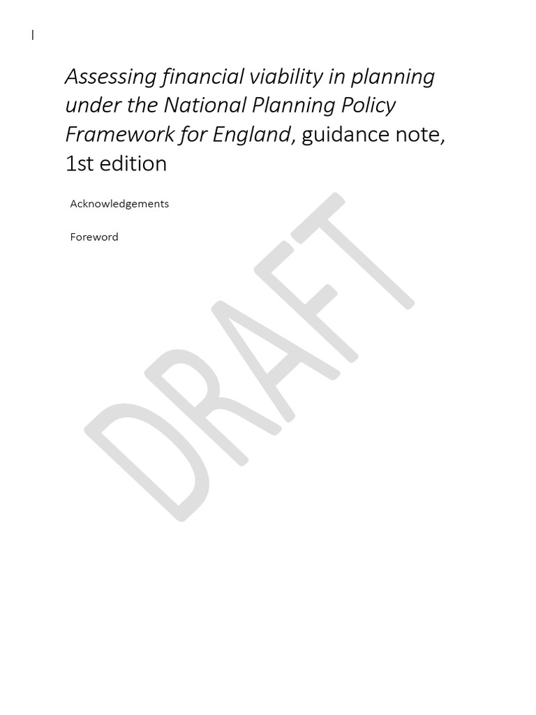 Assessing Financial Viability in Planning | PDF | Real Estate Appraisal ...