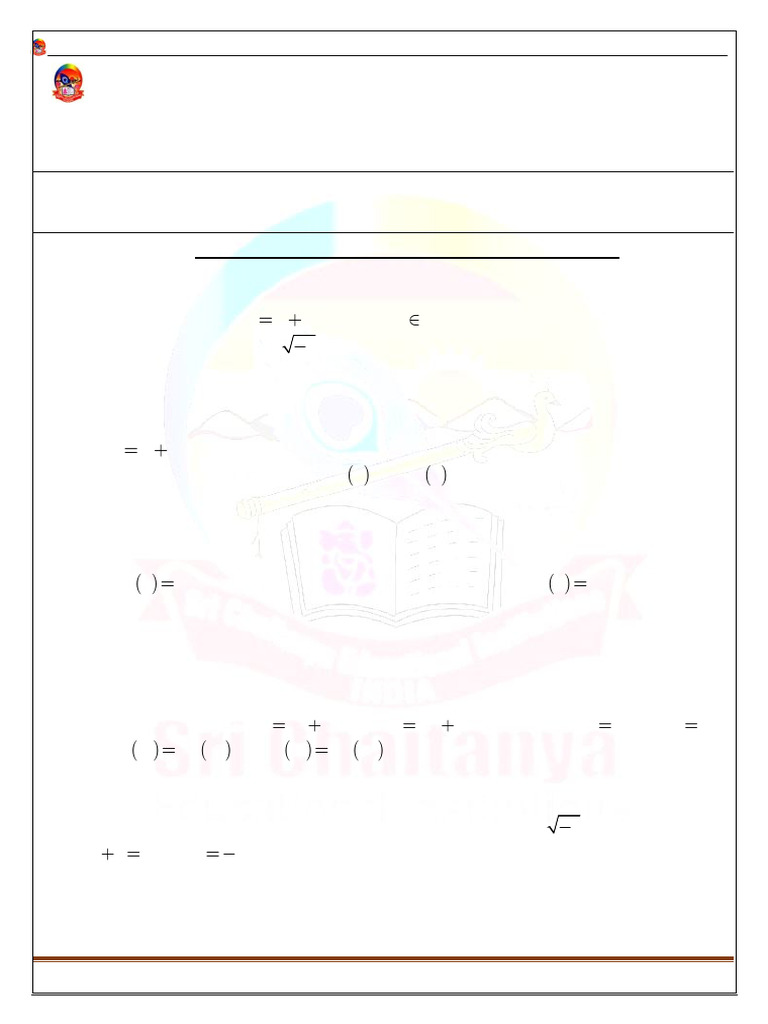 Complex Numbers and De Moivre's Theorem | PDF | Circle | Complex Number