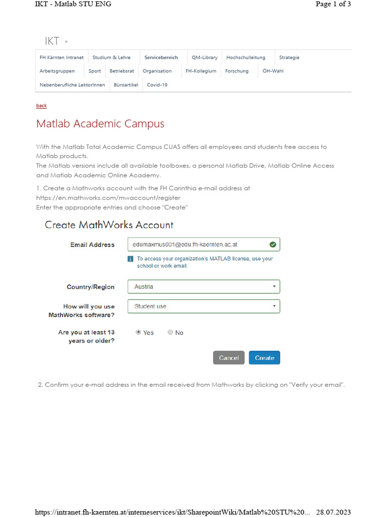 Matlab Academic Campus | PDF | Computers
