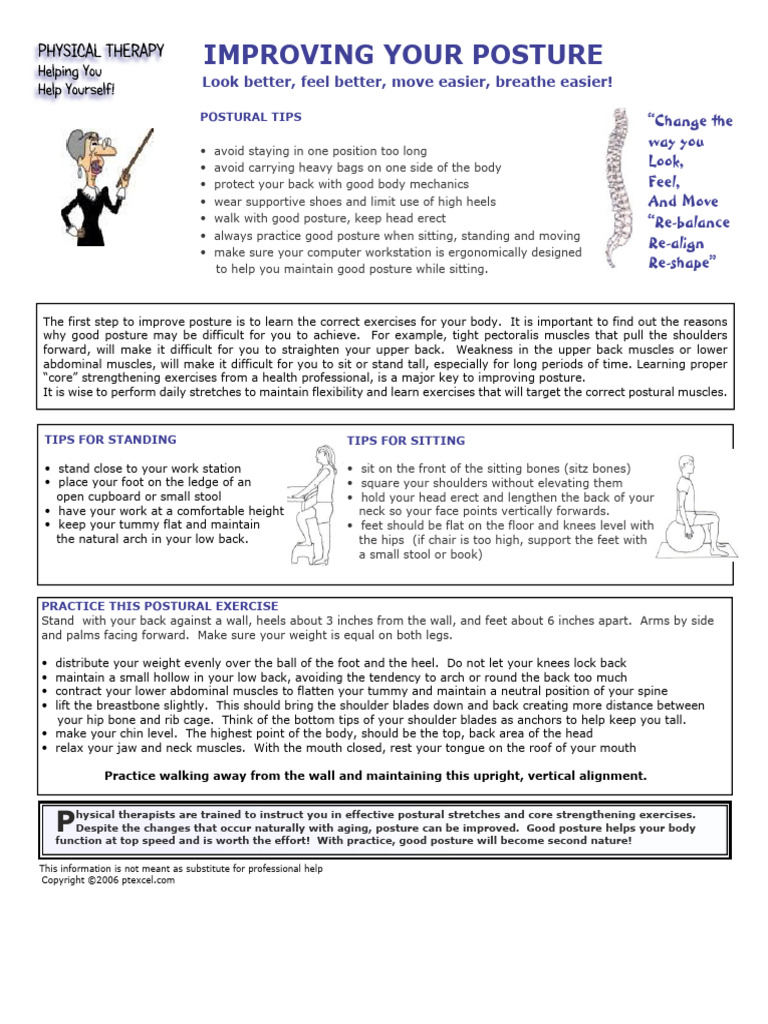 Improving Your Posture | PDF | Musculoskeletal System