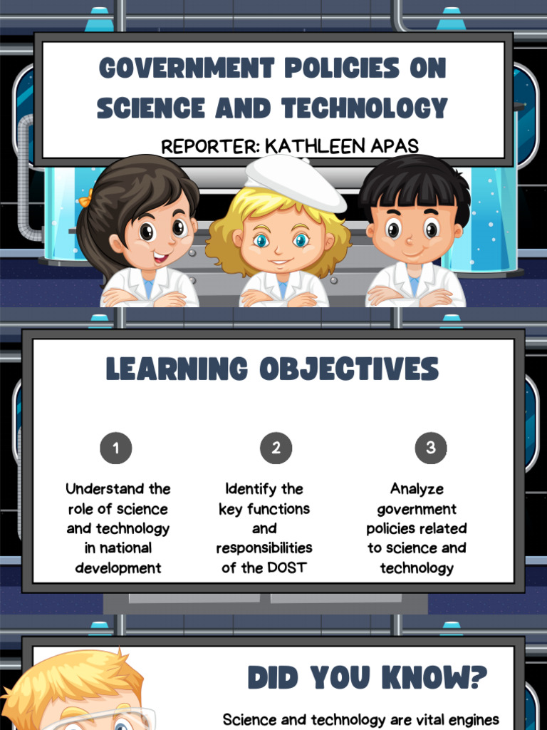 Lesson 3 Government Policies On Science and Technology | PDF | Science ...