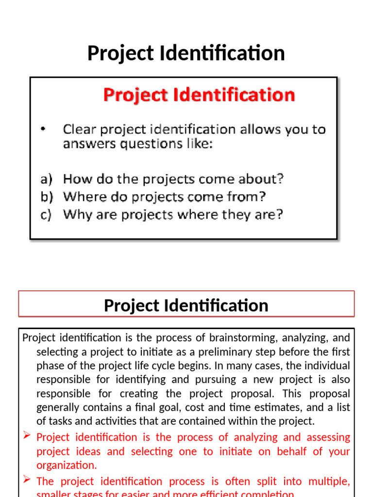 PM Project Identification Module 2 | PDF | Entrepreneurship | Swot Analysis