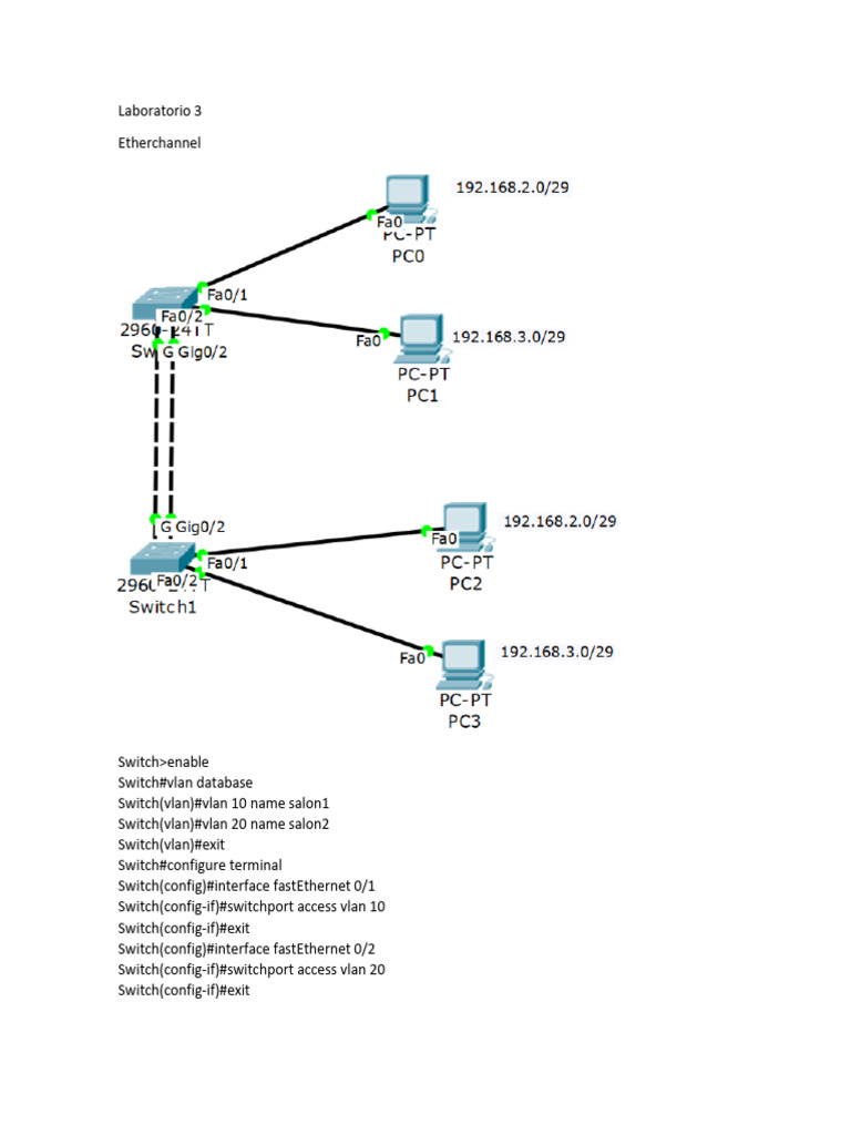 Etherchannel | PDF | Computers