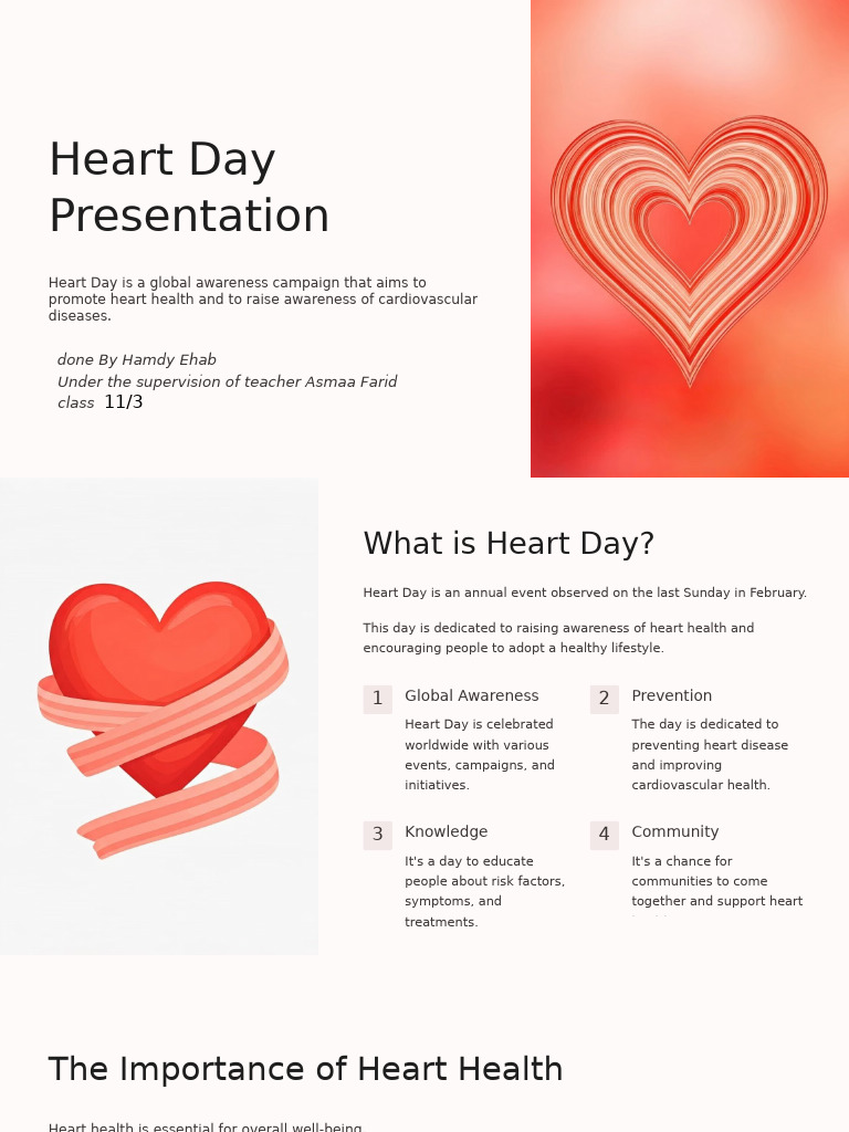 World Heart Day Awareness Campaign | PDF | Cardiovascular Diseases ...
