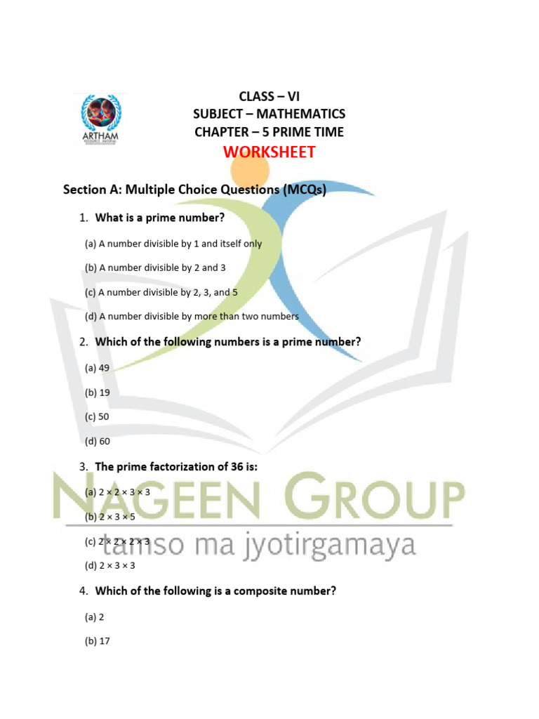 Class 6 Maths Chapter 5 Worksheet | PDF | Teachers | Expert