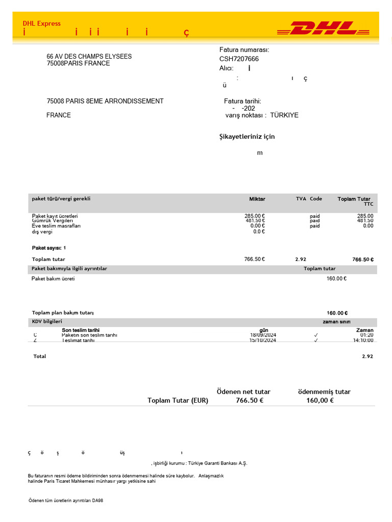 720711255-Facture-Dhl | PDF