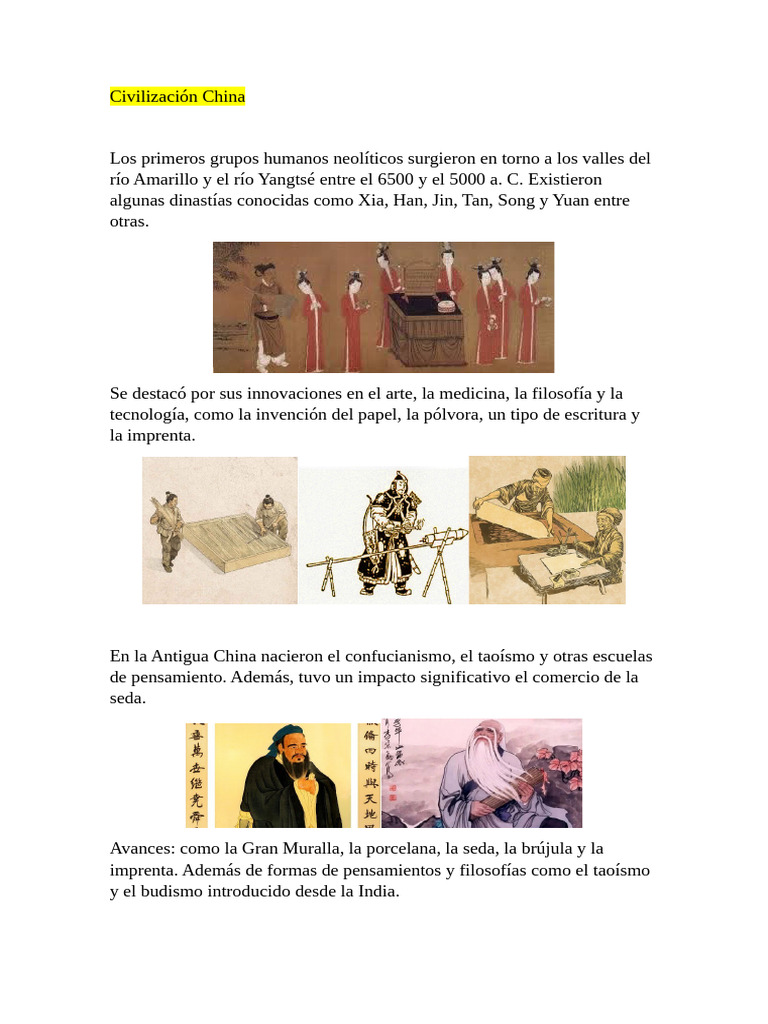 Civilización China | PDF | Historia | Religión y espiritualidad