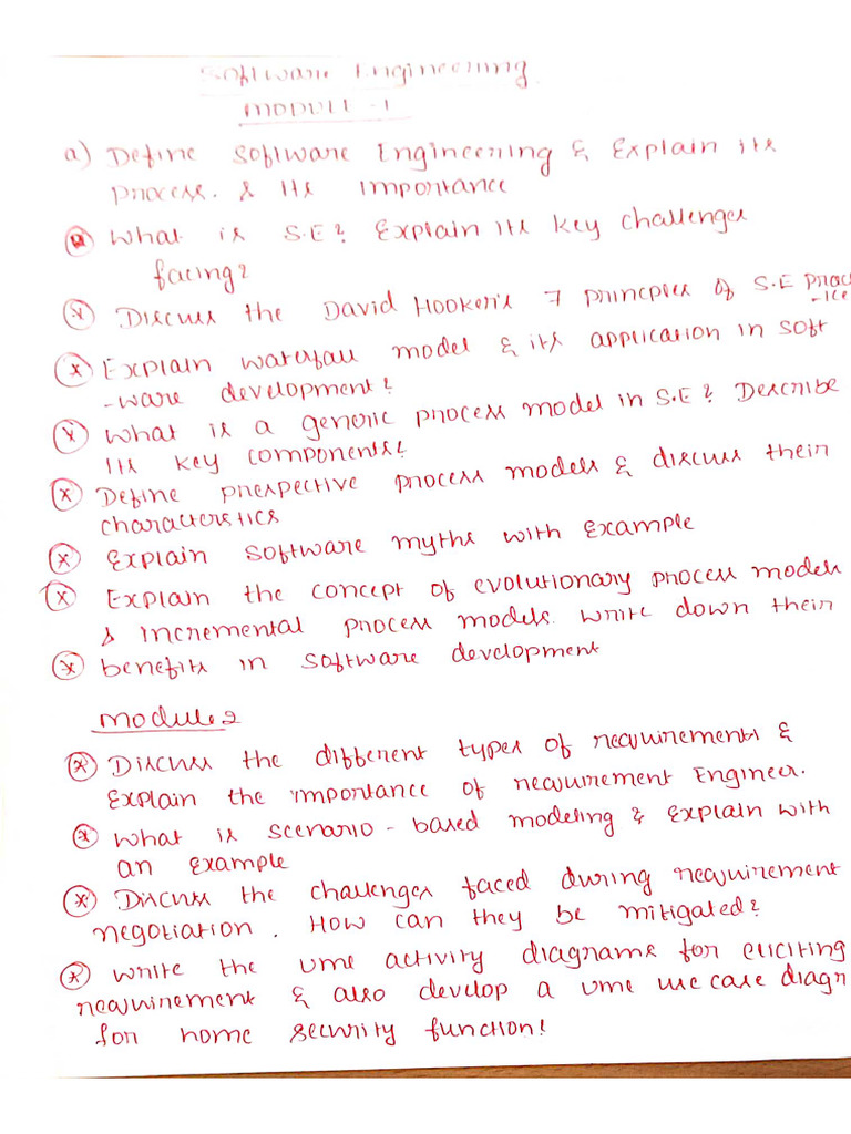 Module 1 Question Bank | PDF