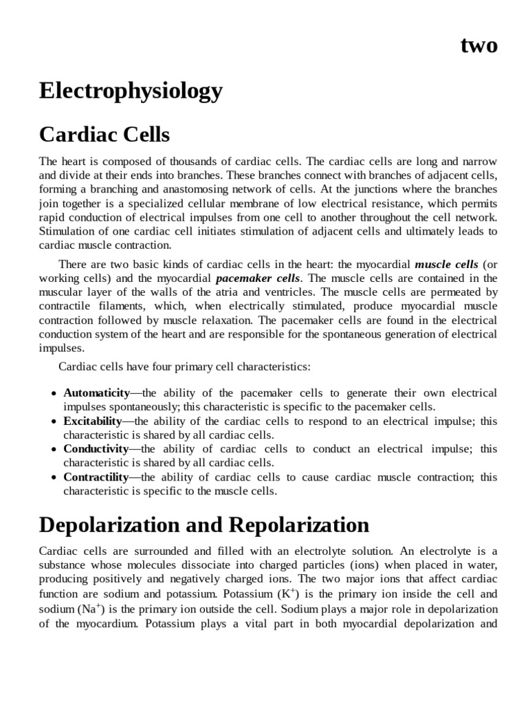 ECG chp 2 | PDF | Cardiac Muscle | Electrocardiography