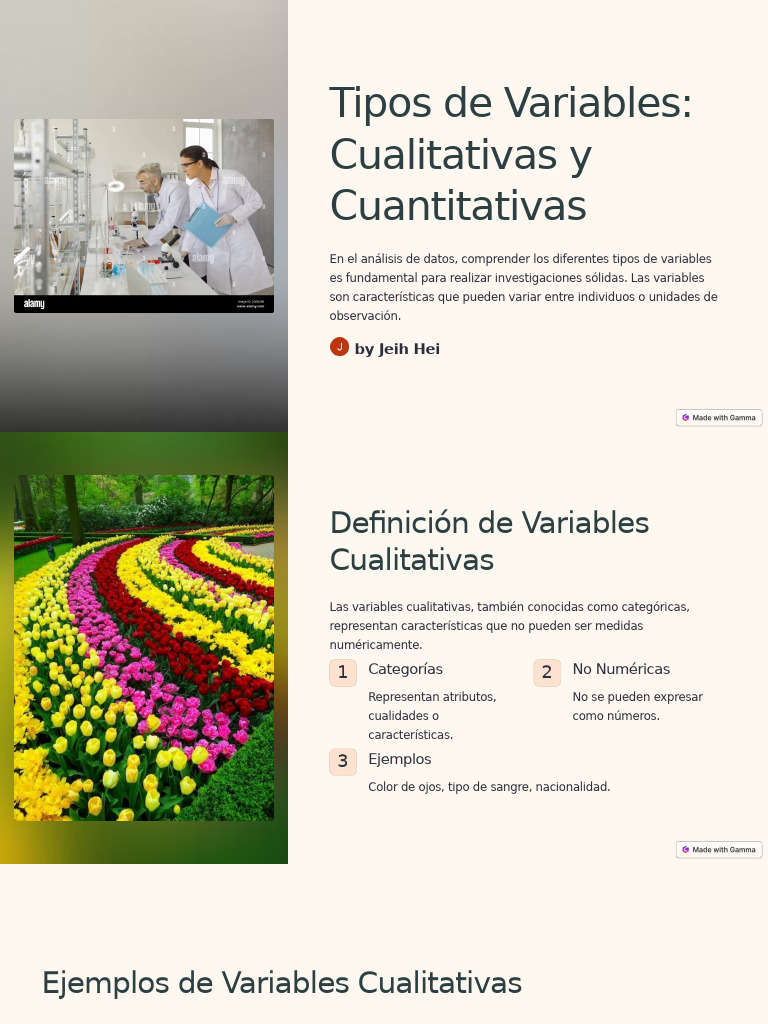 Tipos de Variables Cualitativas y Cuantitativas | PDF | Investigación ...