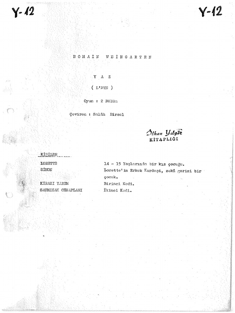 Yaz PDF Yazar Romain Weingarten | PDF