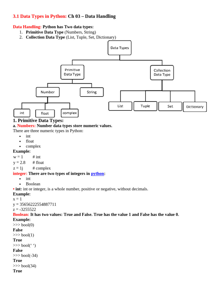 7.data Handling Notes | PDF | Boolean Data Type | Data Type 7.data Handling Notes | PDF | Boolean Data Type | Data Type