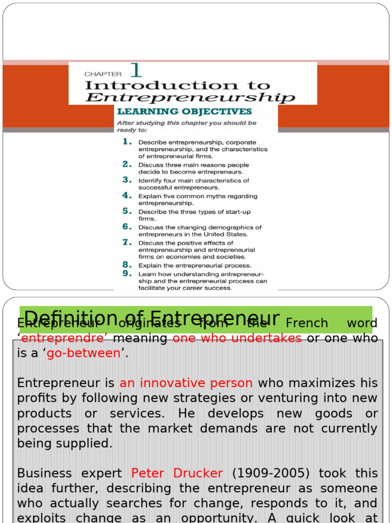 Intro To Entrepreneurship | PDF | Entrepreneurship | Risk