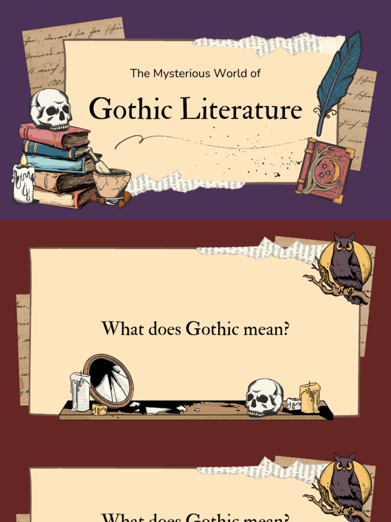 The Mysterious World of Gothic Literature | PDF