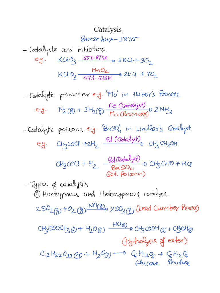 Catalysis - Surface-Chemistry 1 | PDF