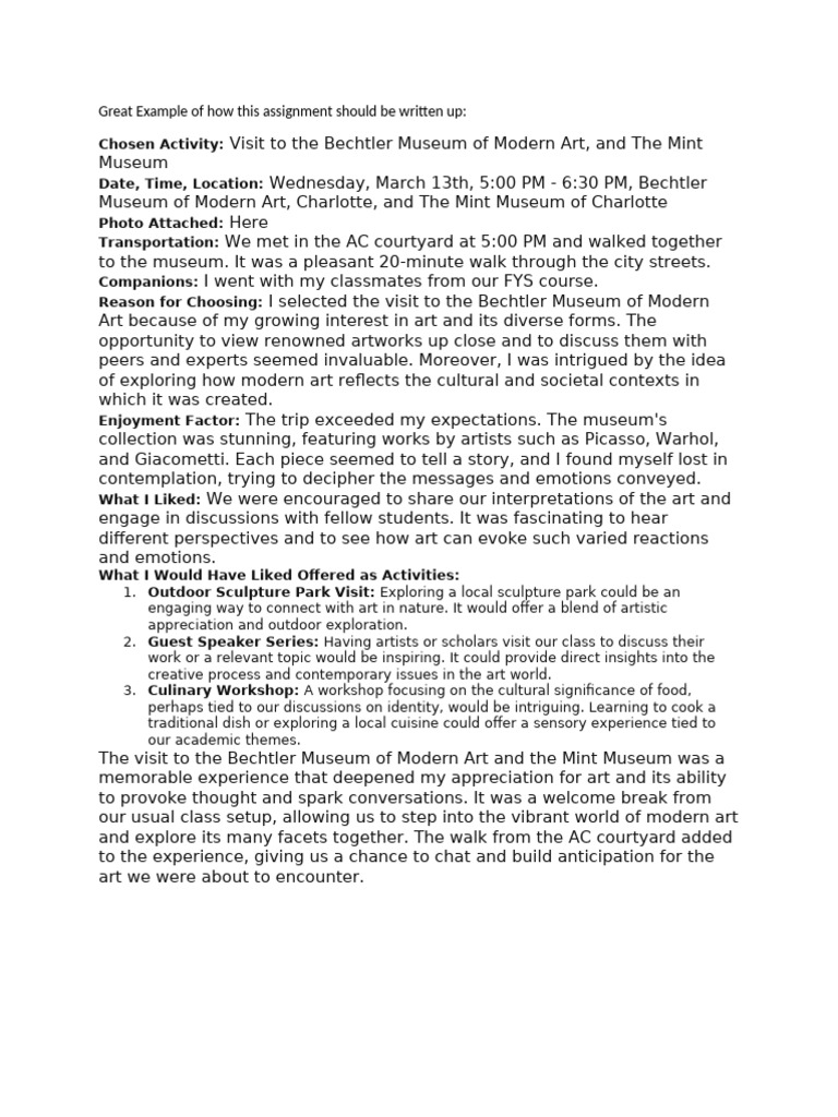 Great Example of How This Assignment Should Be Written Up | PDF ...