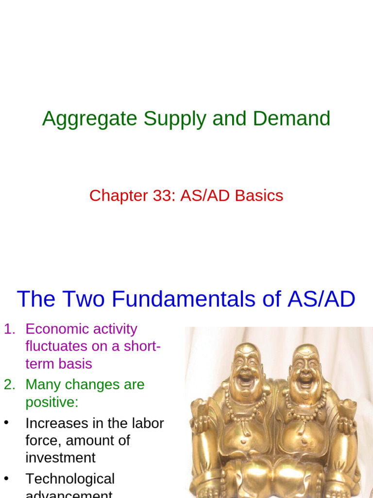 Aggregate Supply and Demand Intro Chapter 33 | PDF