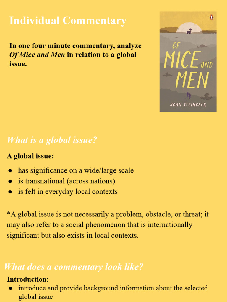 Ethan Lim - OMAM Commentary | PDF