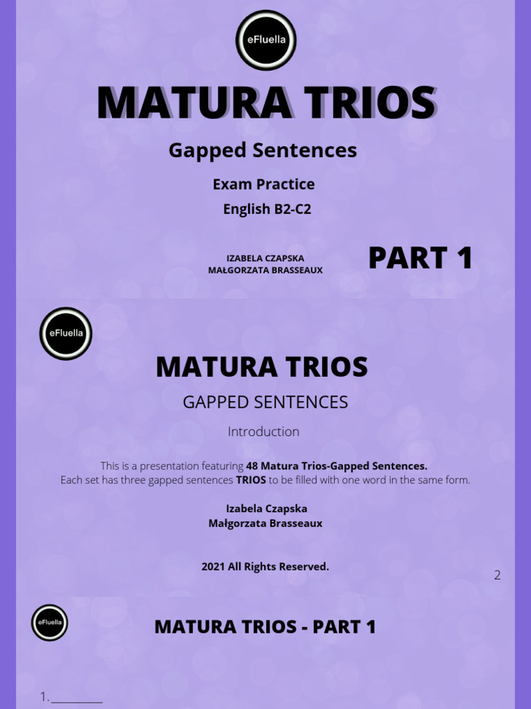 Trios Part 1 PDF Presentation | PDF