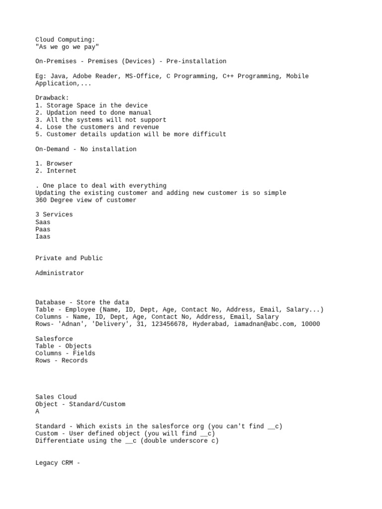 Custom Object Fields | PDF | Software As A Service | Cloud Computing Custom Object Fields | PDF | Software As A Service | Cloud Computing