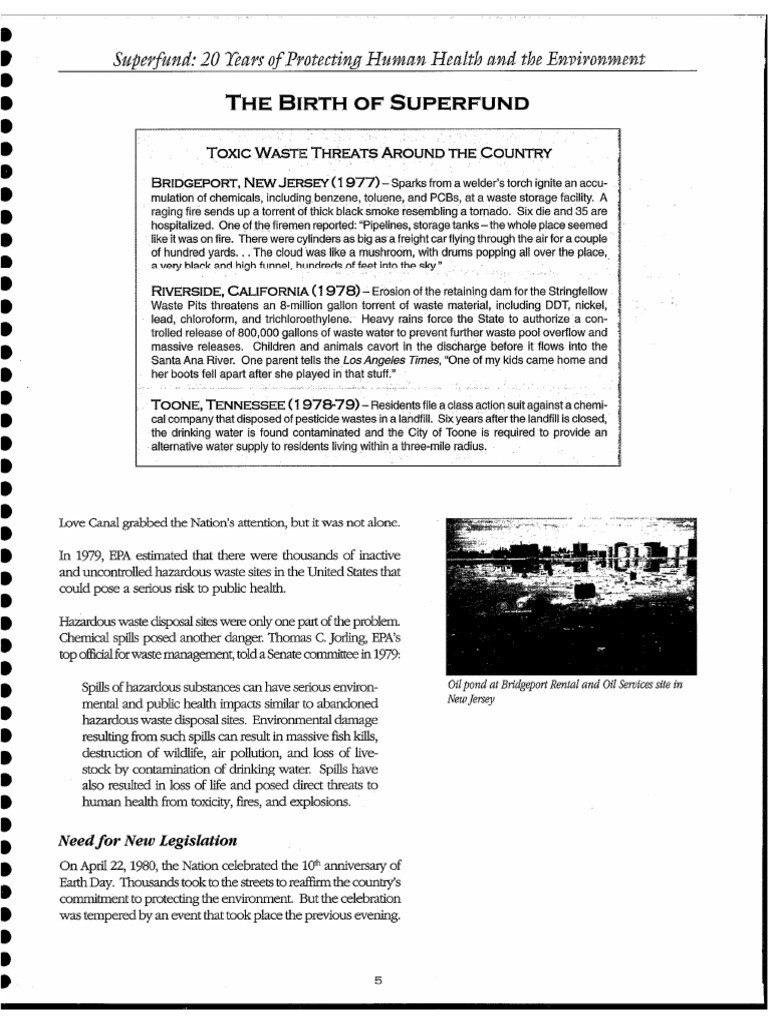 Birth of Superfund | PDF