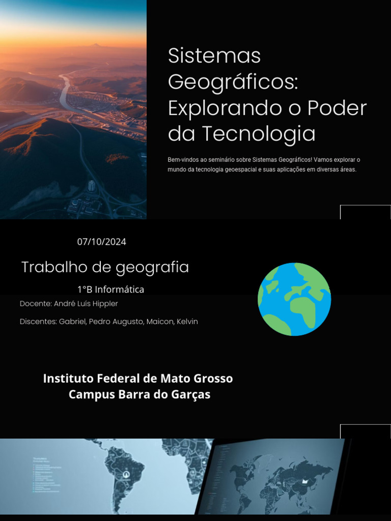 Sistemas Geograficos Explorando o Poder Da Tecnologia - PPTX - 20241007 - 181627 - 0000 | PDF ...