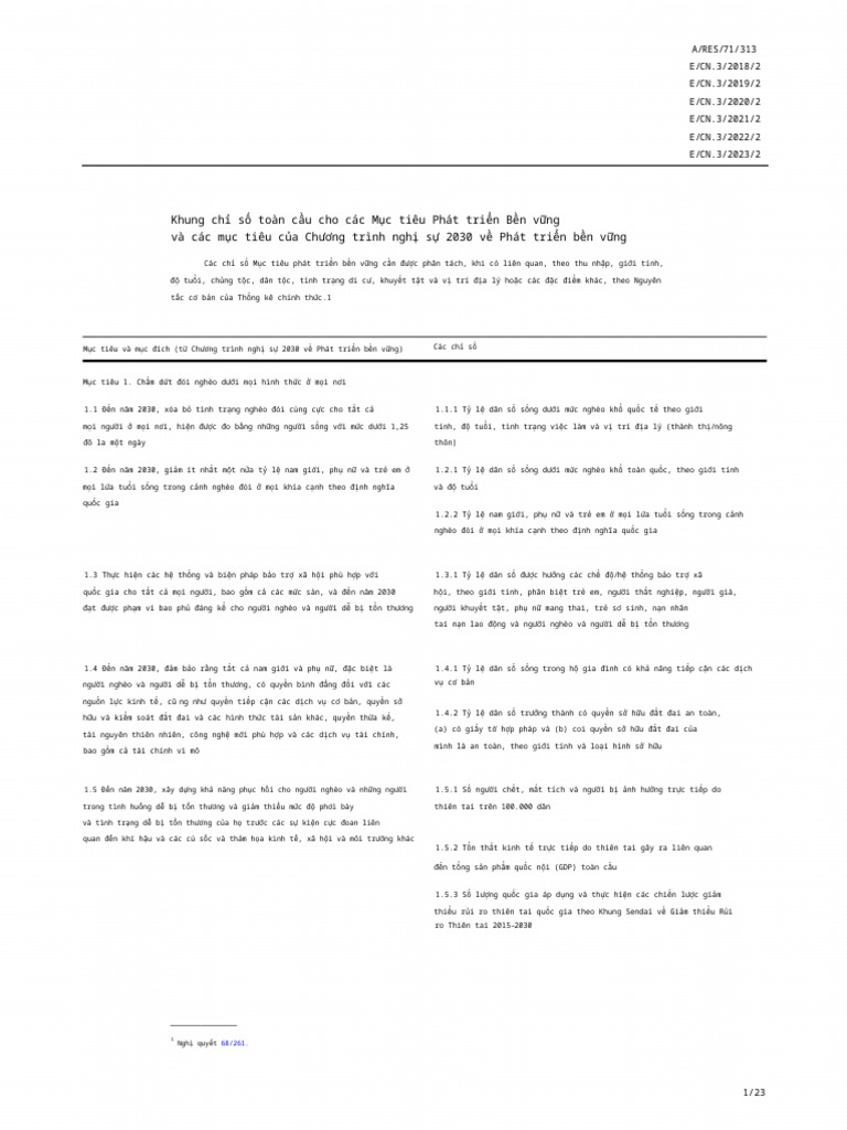 SDG Indicators | PDF