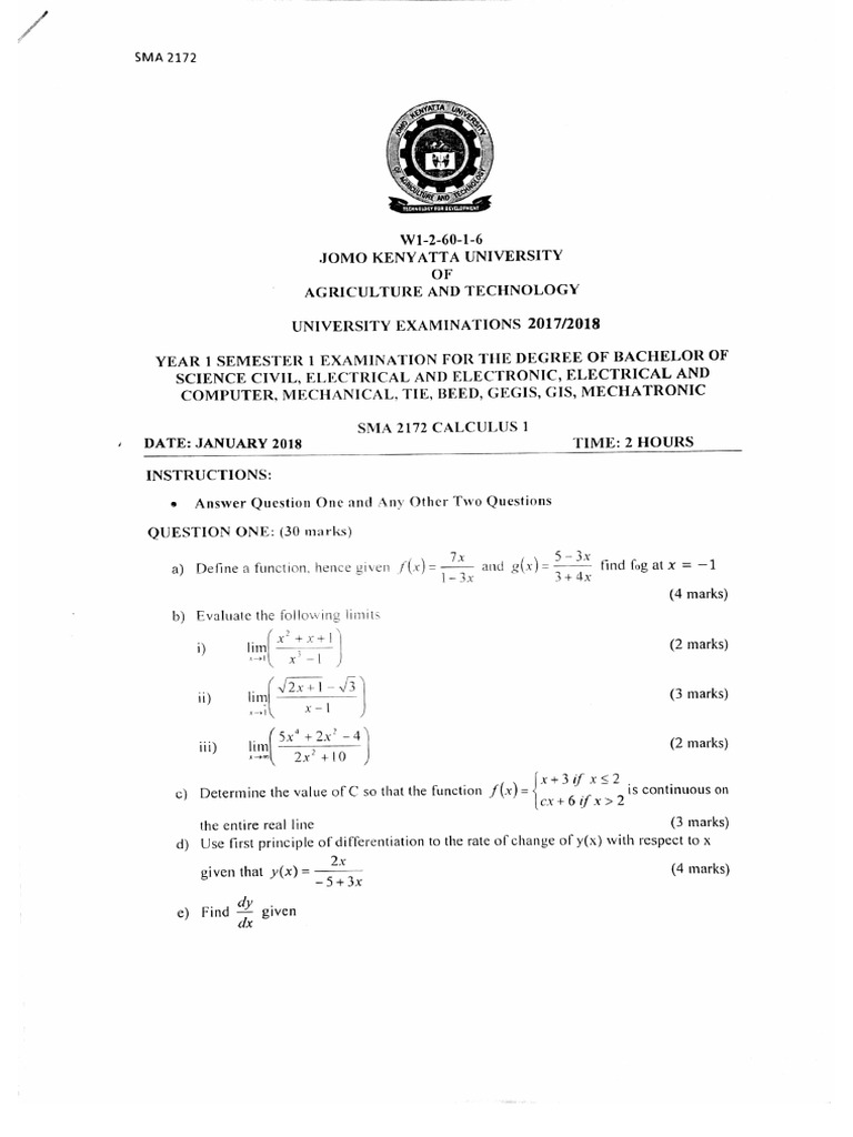 Civil Past Papers 1.1 and 1.2 | PDF