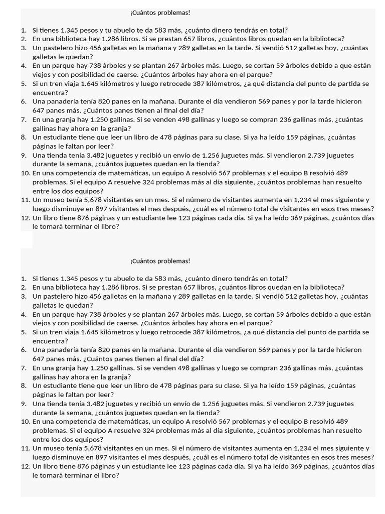 Problemas Matemáticos Resueltos | PDF | Hogar, jardinería y bricolaje