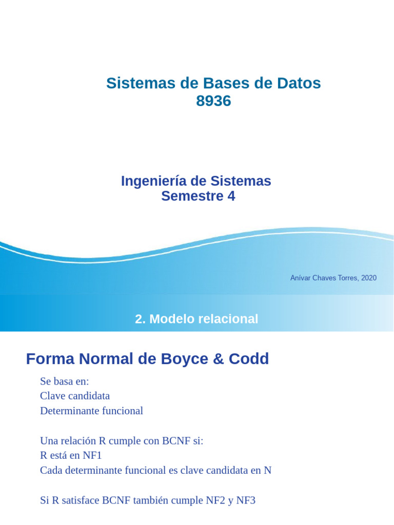 BD08 - Modelo relacional | PDF | Modelo relacional | Diseño de software