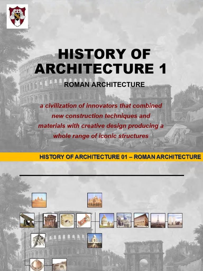 06 Pre-Classical Architecture Roman Architecture | PDF | Ancient Rome | Roman Republic