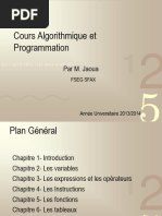 Cours Algorithmique Complet | PDF | Programmation | Programme informatique